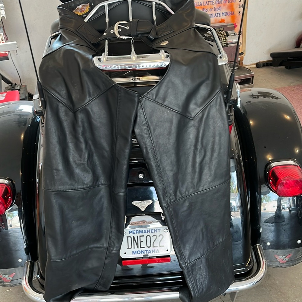 New Harley Davidson Leather Chaps - Gem